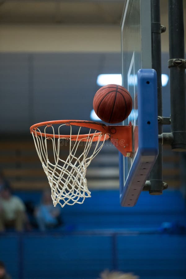 Missed Basketball Shot at the Net and Backboard Stock Image - Image of ...