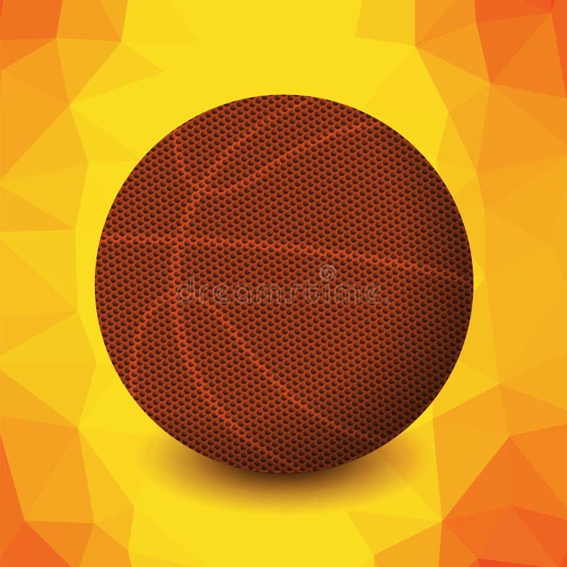 Basketball Orange Icon stock vector. Illustration of pattern - 67407221