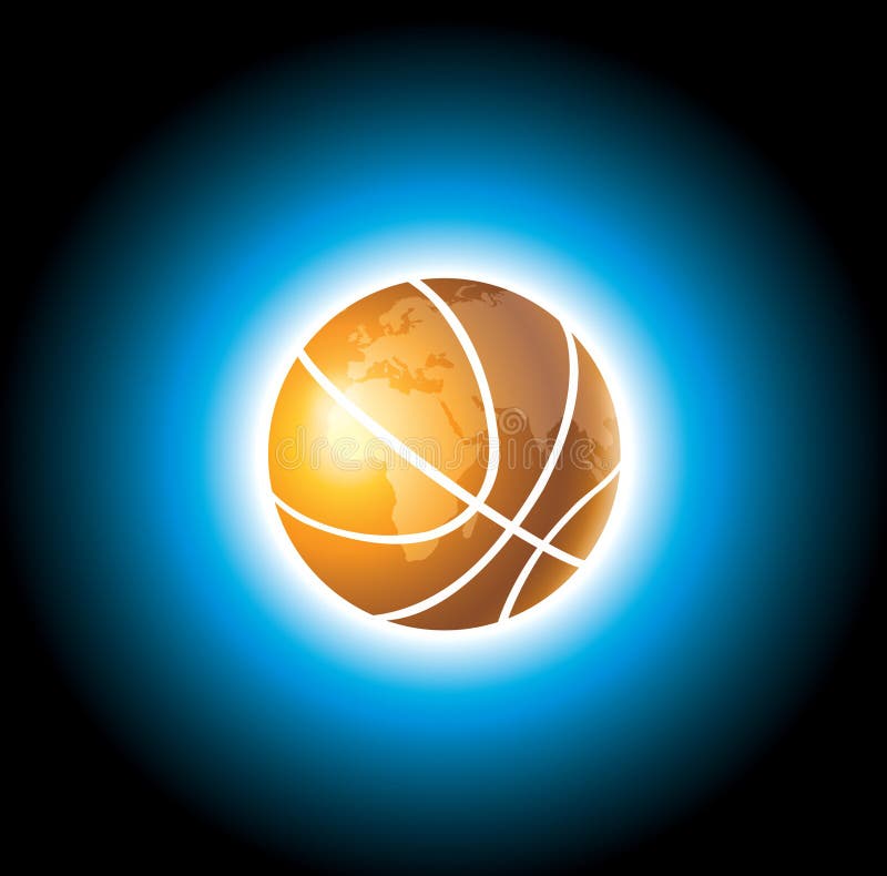 Basketball planet stock vector. Illustration of planet - 6890837