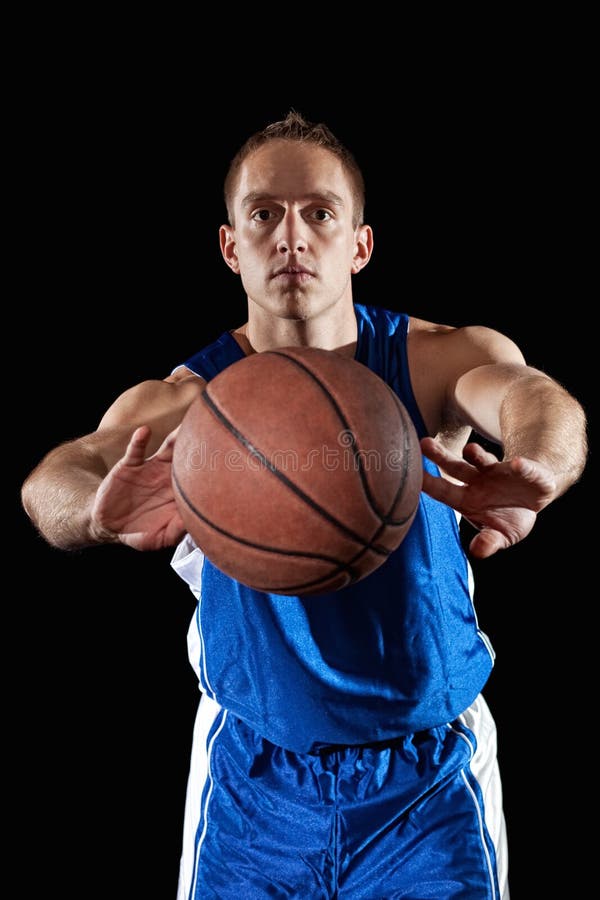 Basketball Player stock photo. Image of studio, shot - 17524620