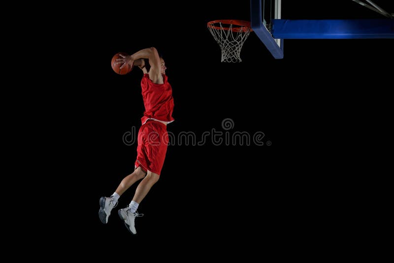 Basketball Player in Action Stock Image - Image of athletic, game: 32980695