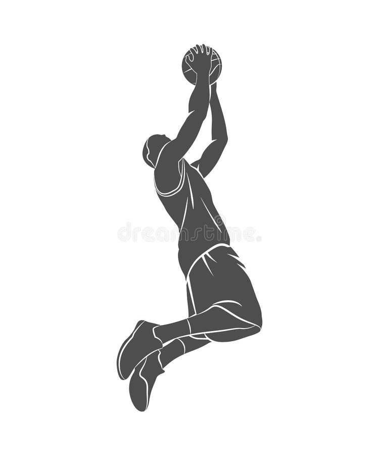 Shadow Man Playing Basketball Stock Illustrations – 135 Shadow Man ...