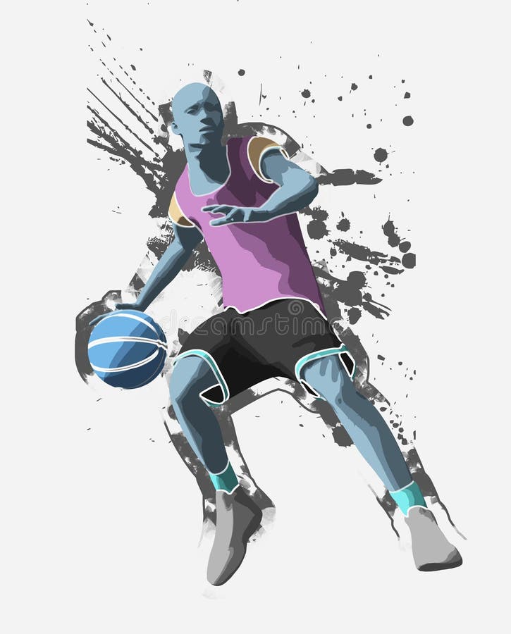 Basketball player stock illustration. Illustration of champion - 102020597