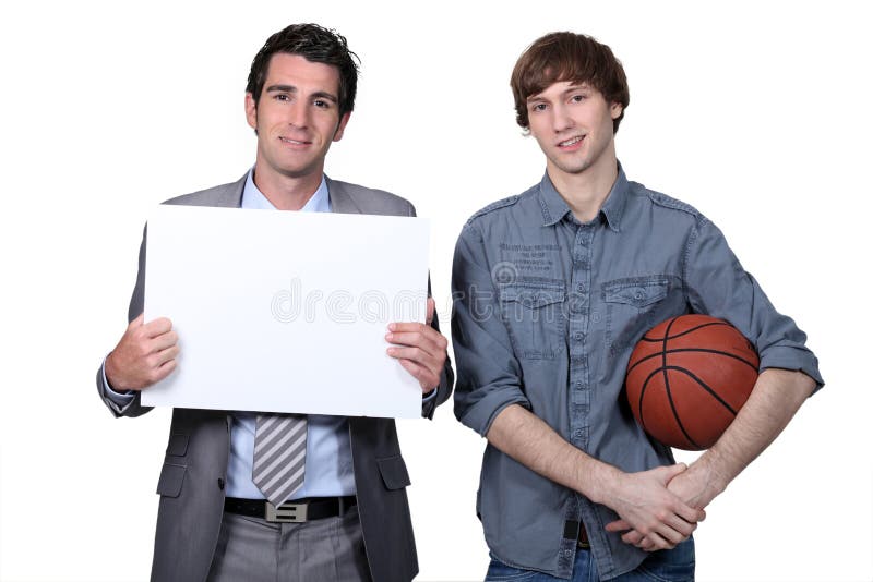 Basketball Player and Coach Stock Image - Image of message, inspiration ...