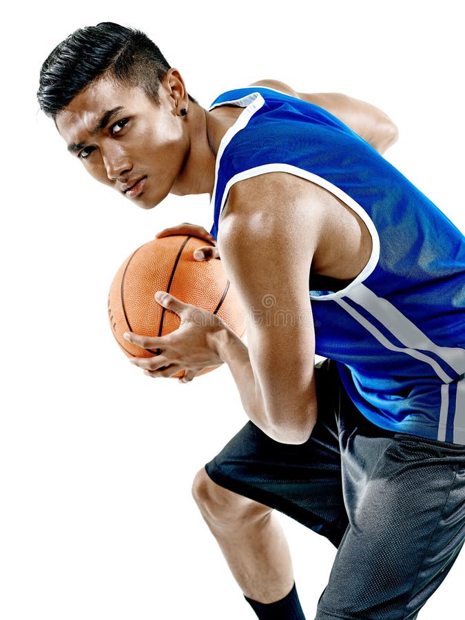 Basketball Player Man Isolated Stock Photo - Image of studio ...