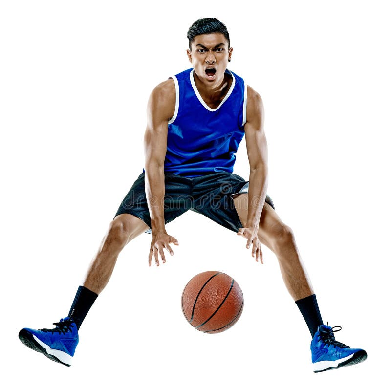 Basketball Player Man Isolated Stock Image - Image of basketball ...