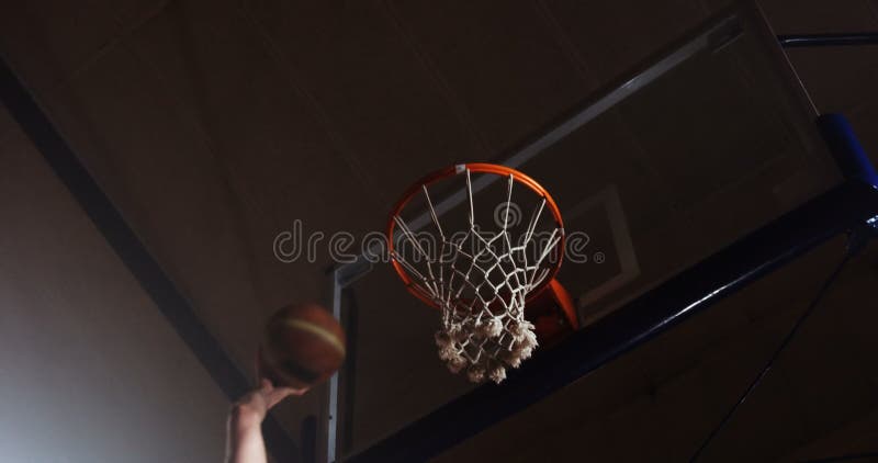 Basketball Player Missing a Hoop Stock Footage - Video of caucasian ...