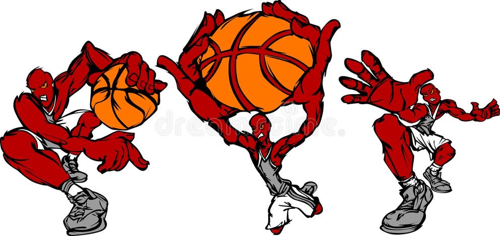 Basketball Defense Silhouette Male Stock Illustrations – 322 Basketball ...