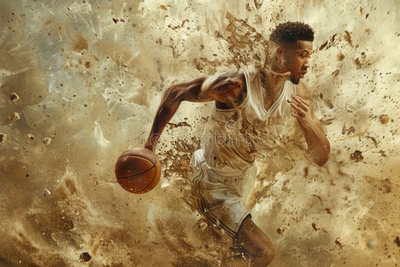 A Basketball Player Runs through a Cloud of Dust and Debris, Experiment ...