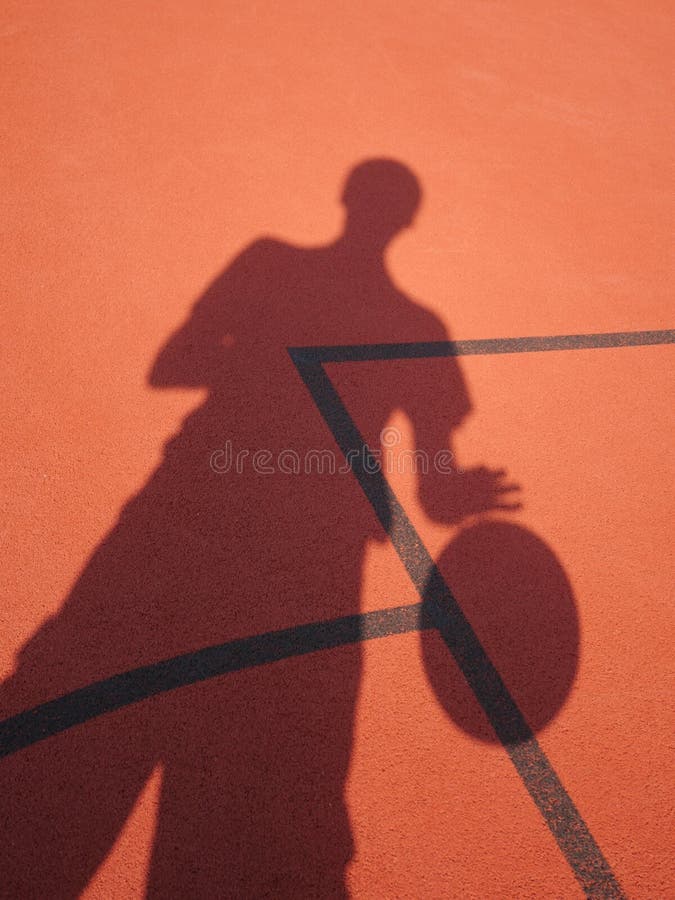 Basketball player shadow stock photo. Image of young - 264724238