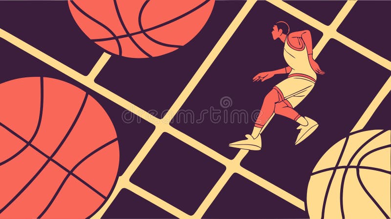 Basketball Player Slam Dunk Shot, Vector Design Generative AI Stock ...