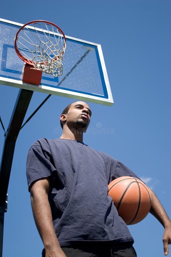 Basketball Player Thinking stock photo. Image of athlete - 10769218