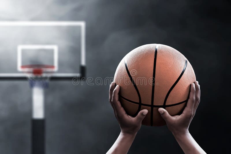 Basketball Player Throwing a Ball Stock Image - Image of ball, champion ...