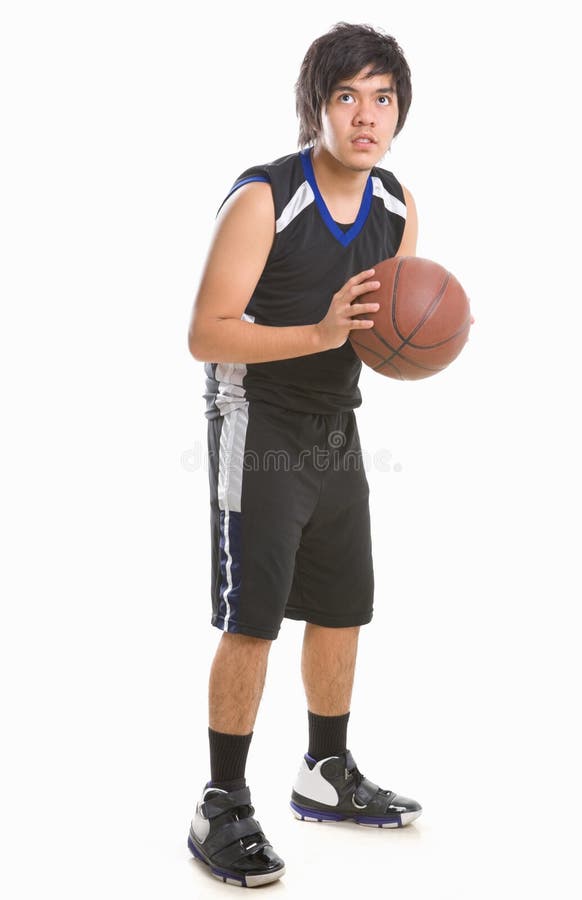 Basketball Player is about To Throw the Ball Stock Image - Image of ...