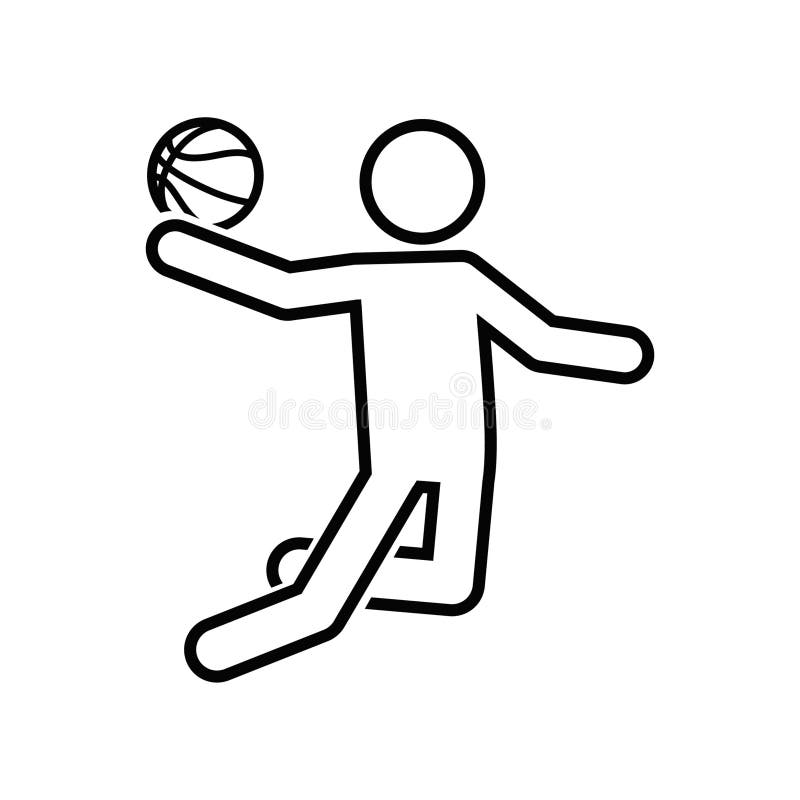 Basketball Dunking Outline Player Stock Illustrations – 18 Basketball ...