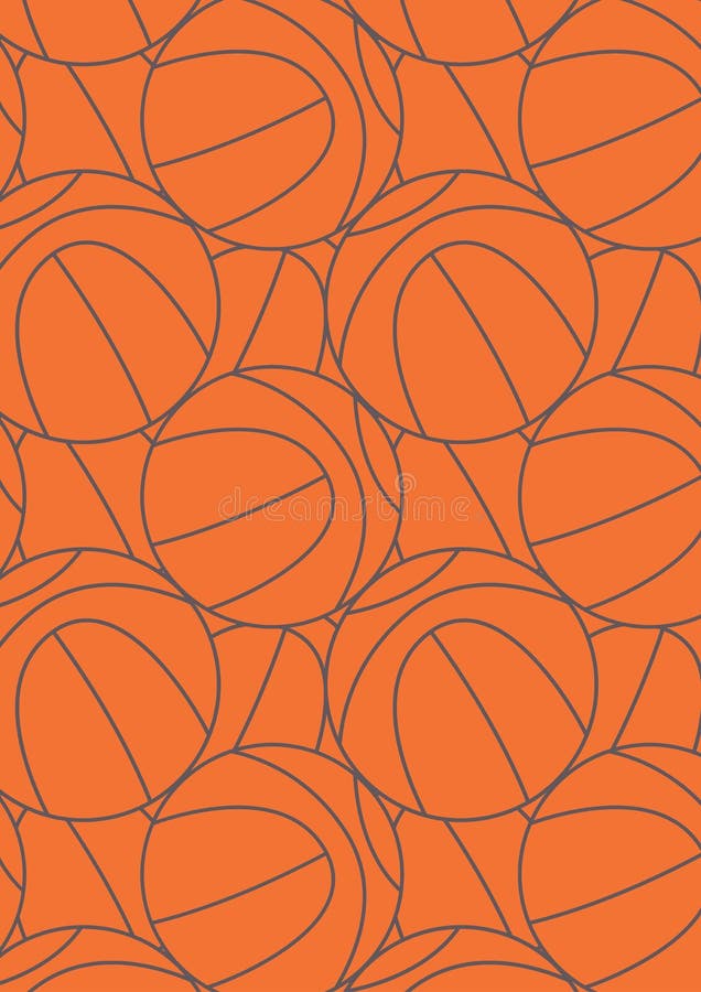 Basketball repeat pattern. stock vector. Illustration of basketball ...