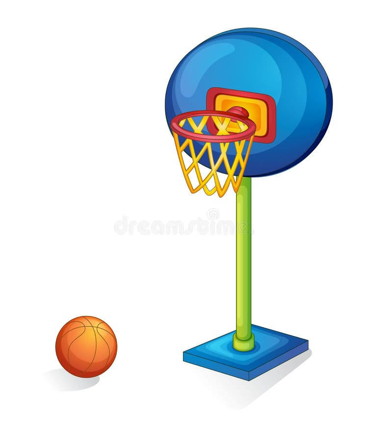 Basketball ring and ball stock vector. Illustration of cartoon - 24538803