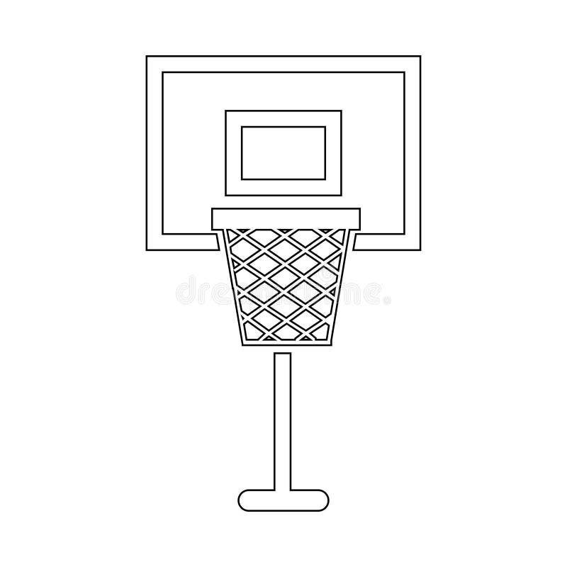 Basketball Ring Icon stock vector. Illustration of designed - 256359961