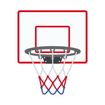 Basketball Ring Icon on a White Background Stock Vector - Illustration ...