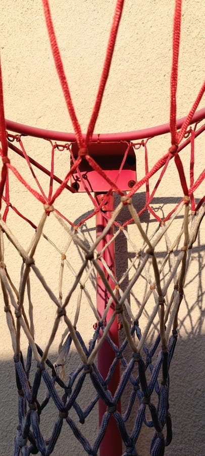 Basketball Ring and Net Close-up Stock Photo - Image of close, sport ...