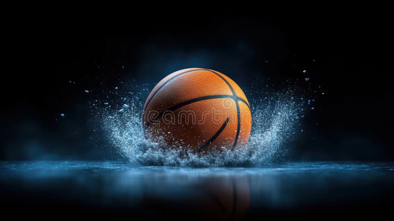 Basketball S Dramatic Splash, Capturing the Moment of Impact in Water ...