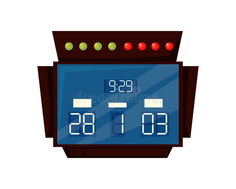 Basketball Scoreboard Design Stock Vector - Illustration of electronic ...