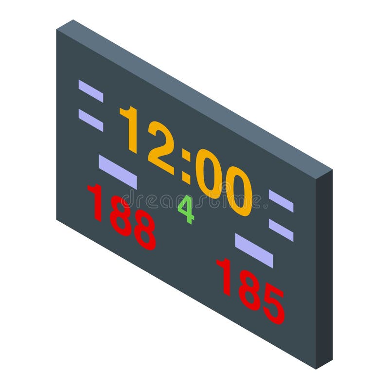 Basketball Scoreboard is Showing Time and Score of Basketball Game ...