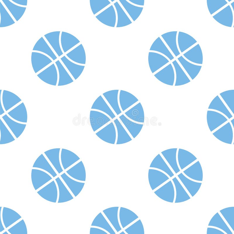 Basketball Seamless Pattern Stock Vector - Illustration of decorative ...