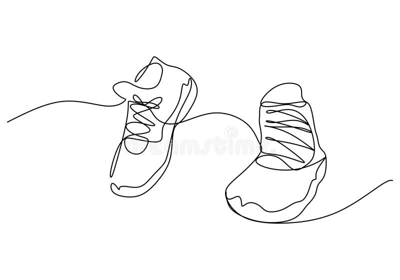 One Line Drawing Shoes Stock Illustrations – 637 One Line Drawing Shoes ...