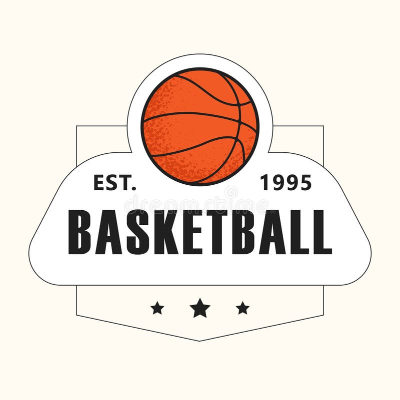 Basketball Sport Badge stock vector. Illustration of ball - 331683023
