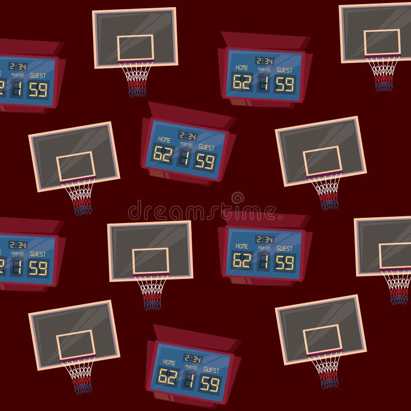 Basketball Sport Game Background with Patterns Stock Vector ...