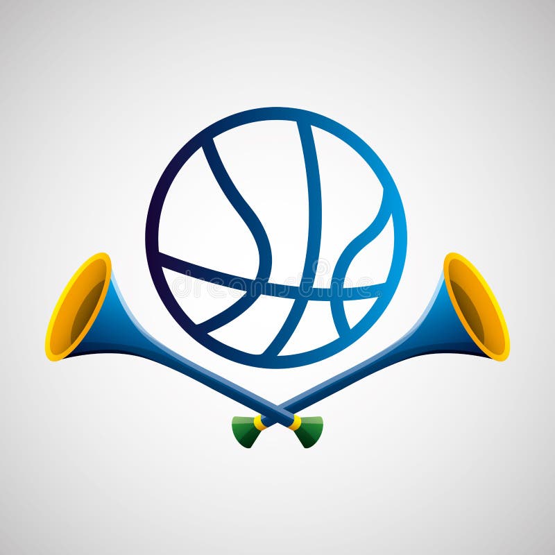 Basketball Sport Olympic Blue Badge Stock Vector - Illustration of ...