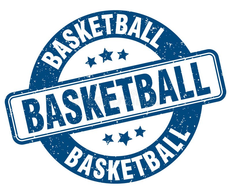 Basketball Stamp. Basketball Label. Round Grunge Sign Stock Vector ...