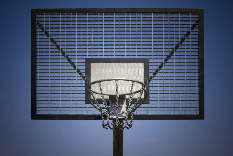 Basketball steel backboard stock photo. Image of sport - 13366048