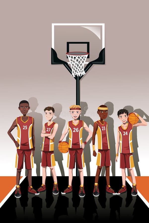 Basketball Players Drawing Stock Illustrations – 597 Basketball Players ...