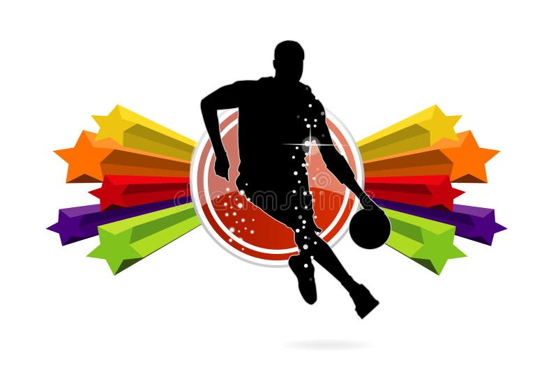 Basketball Team Sign Isolated Stock Vector - Illustration of sports ...