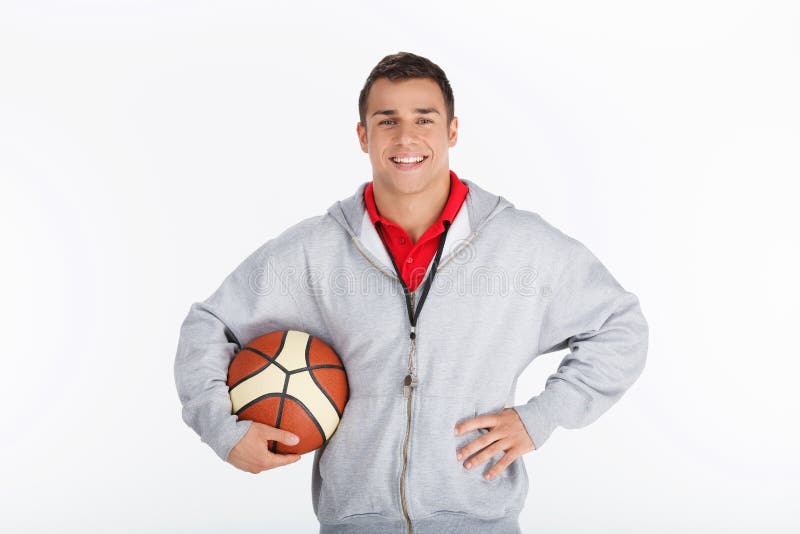 Basketball trainer stock photo. Image of looking, attractive - 32584466