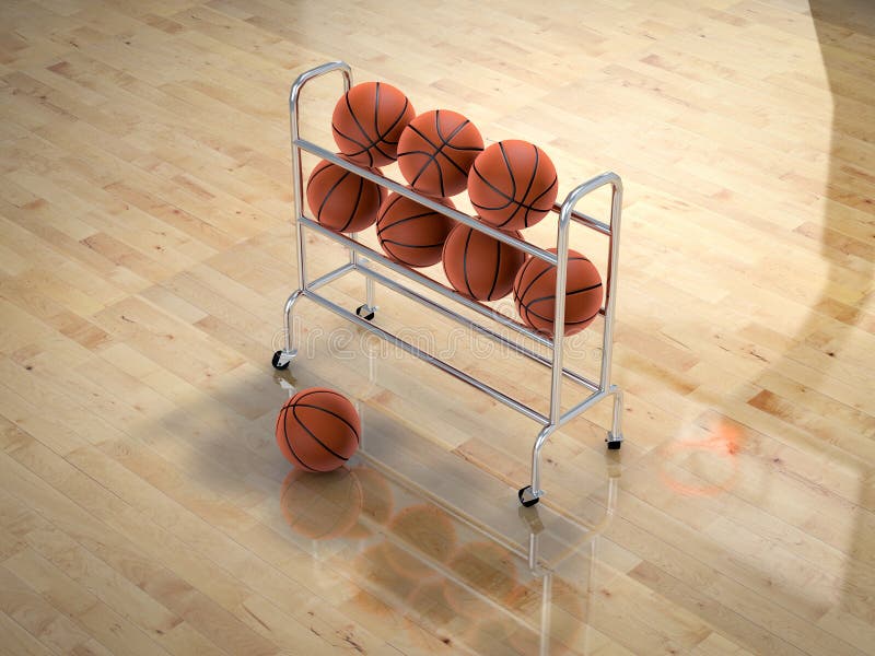 Basketball Training Concept. Stock Illustration - Illustration of ball ...