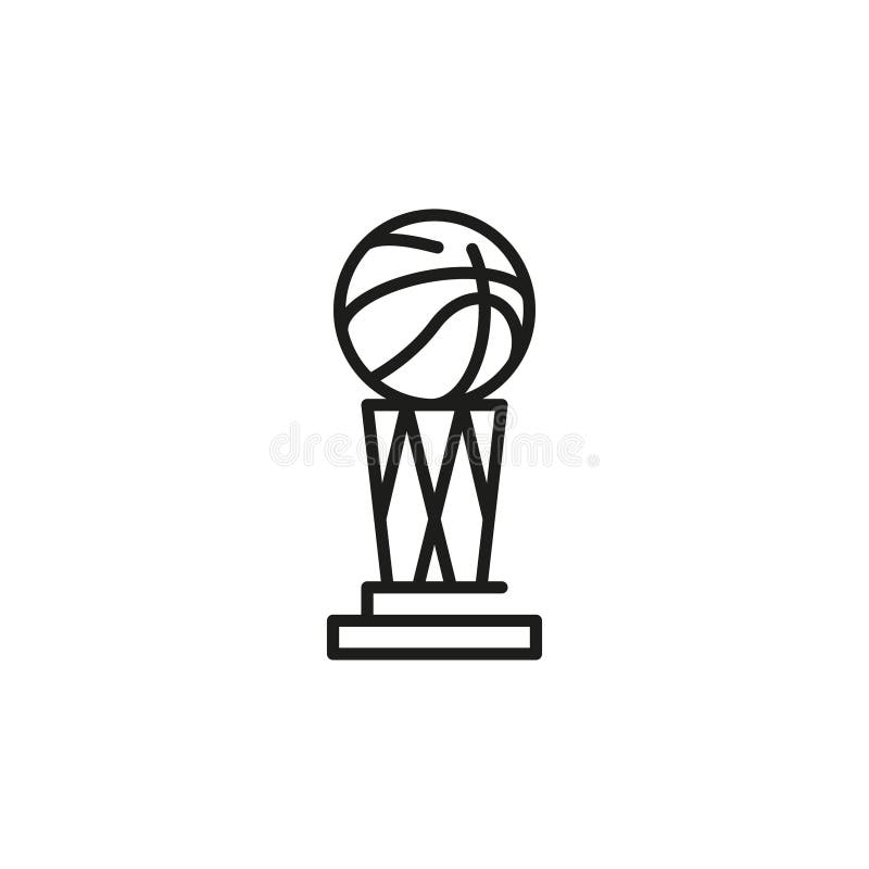 Basketball trophy icon stock vector. Illustration of bounce - 331426162