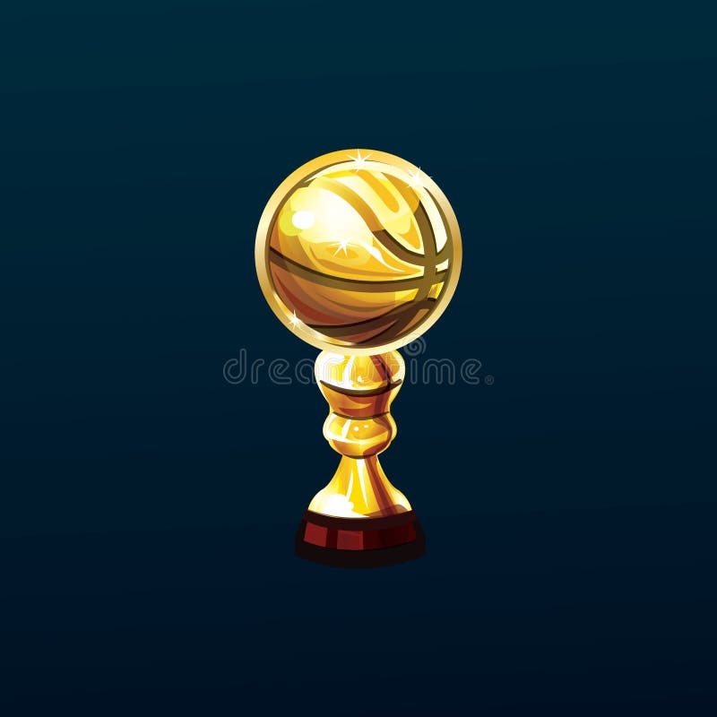 Basketball Trophy. Vector Illustration Decorative Design Stock Vector ...