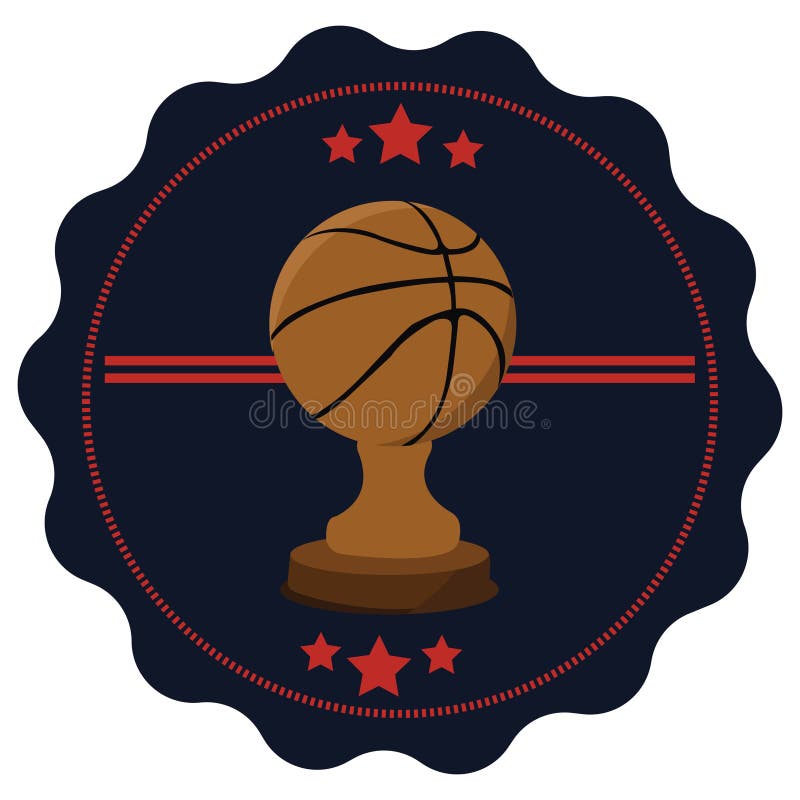 Basketball Trophy. Vector Illustration Decorative Design Stock Vector ...