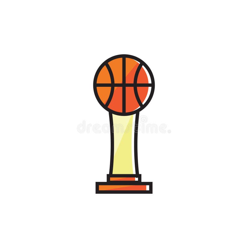 Basketball Trophy. Vector Illustration Decorative Design Stock Vector ...