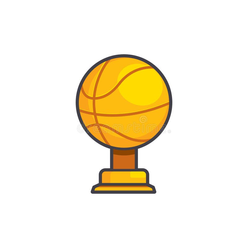 Basketball Trophy. Vector Illustration Decorative Design Stock Vector ...
