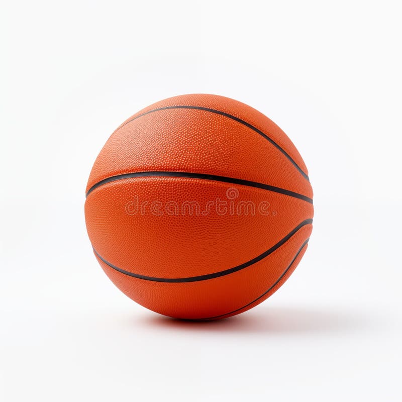 Basketball White Background Stock Illustration - Illustration of sphere ...