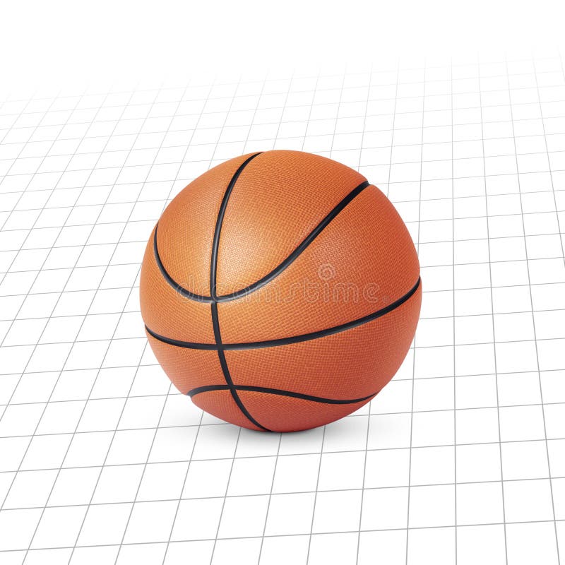 Basketball. on White Background Graphic Lines Stock Illustration ...