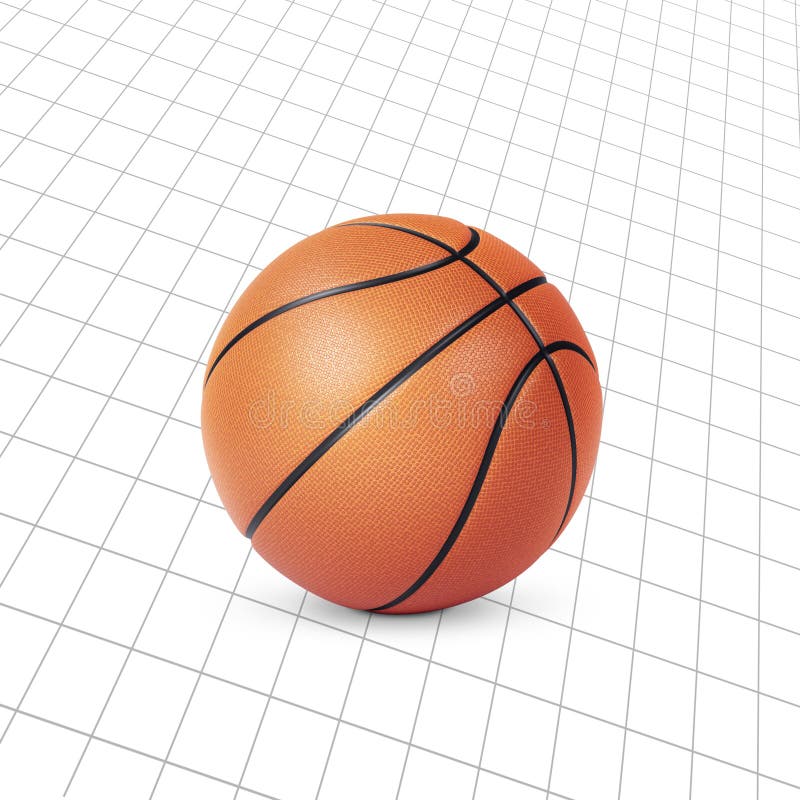Basketball. on White Background Graphic Lines Stock Illustration ...