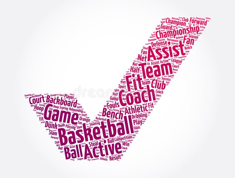 Basketball Word Cloud Collage, Sport Concept Background Stock ...
