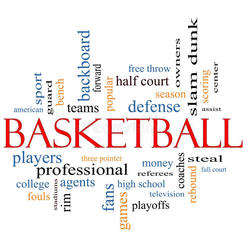 The Word Basketball Clipart