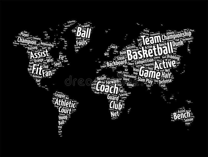Basketball World Map Stock Illustrations – 365 Basketball World Map ...