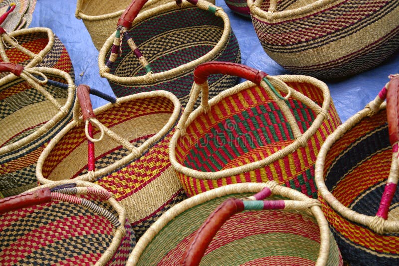 Mexican Baskets stock image. Image of weave, mexico, market - 5428675